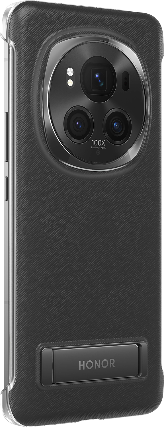 Honor Magic6 Pro PU Bracket Case - Elisa - Verkkokauppa