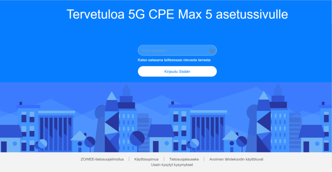Huawei 5G CPE MAX5 -ulkoreitittimen ohjeet - Elisa