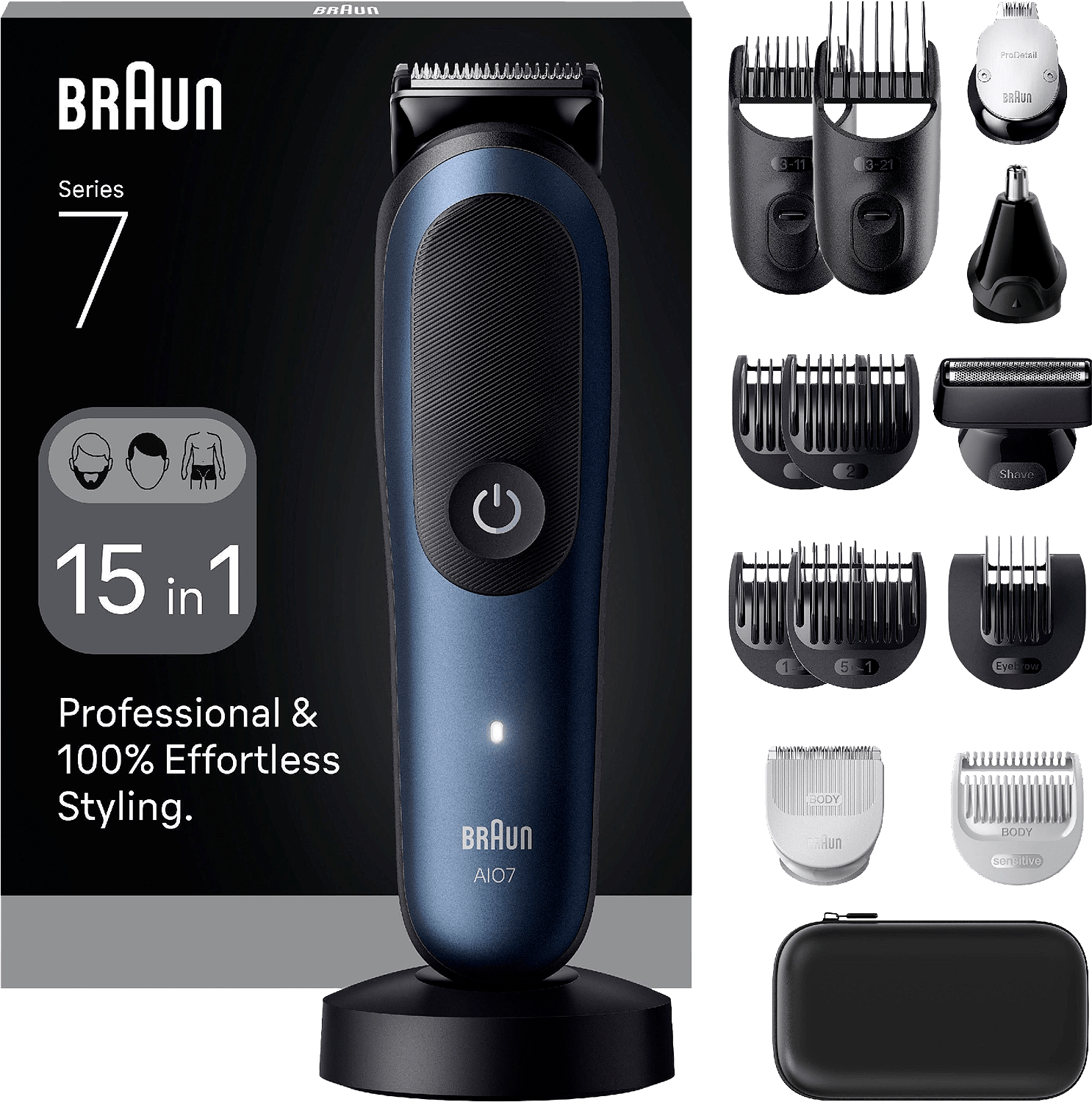 Braun Series 7 AIO7580 15-IN-1 partatrimmeri - Elisa - Verkkokauppa