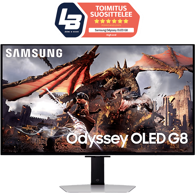 Samsung Odyssey G8 32 tuumainen OLED pelinäyttö - Elisa - Verkkokauppa