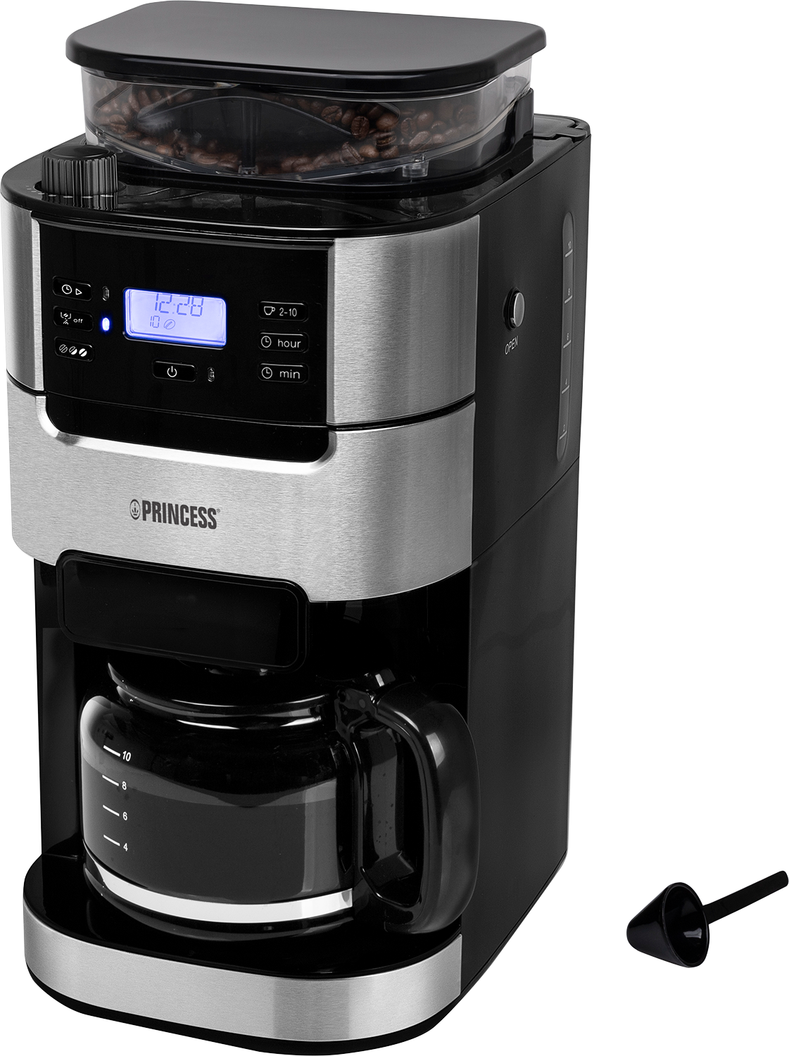 Princess Grind&Brew Roma kahvinkeitin 10 kuppia - Elisa - Verkkokauppa